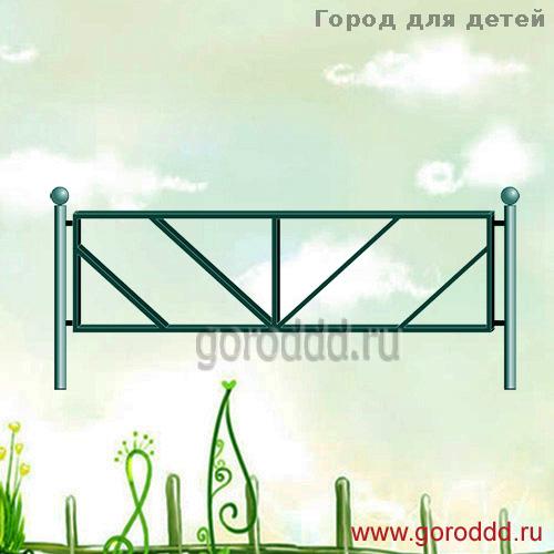 Металлическое газонное ограждение «Лучик»